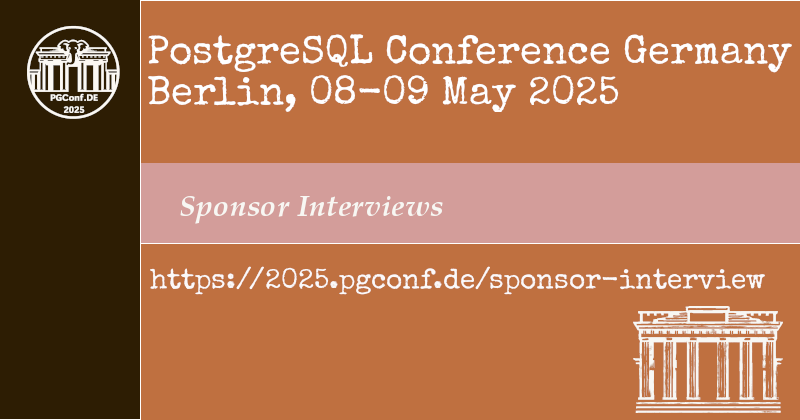 Interview with STACKIT — PostgreSQL Conference Germany 2025